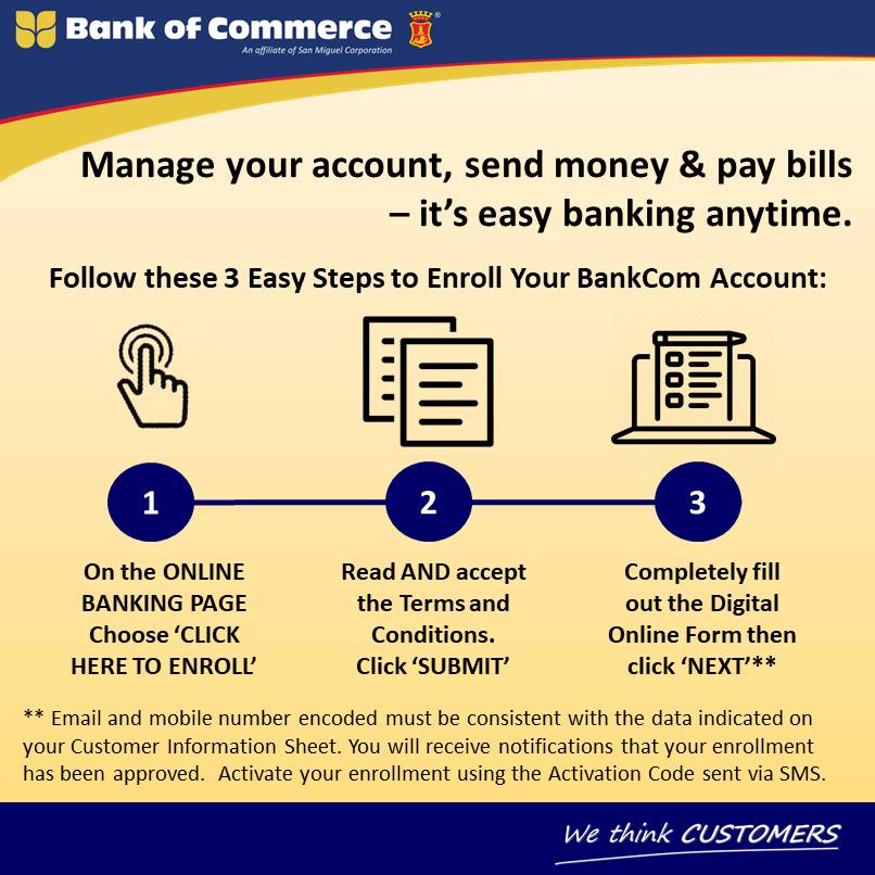 How To Enroll - Bank of Commerce