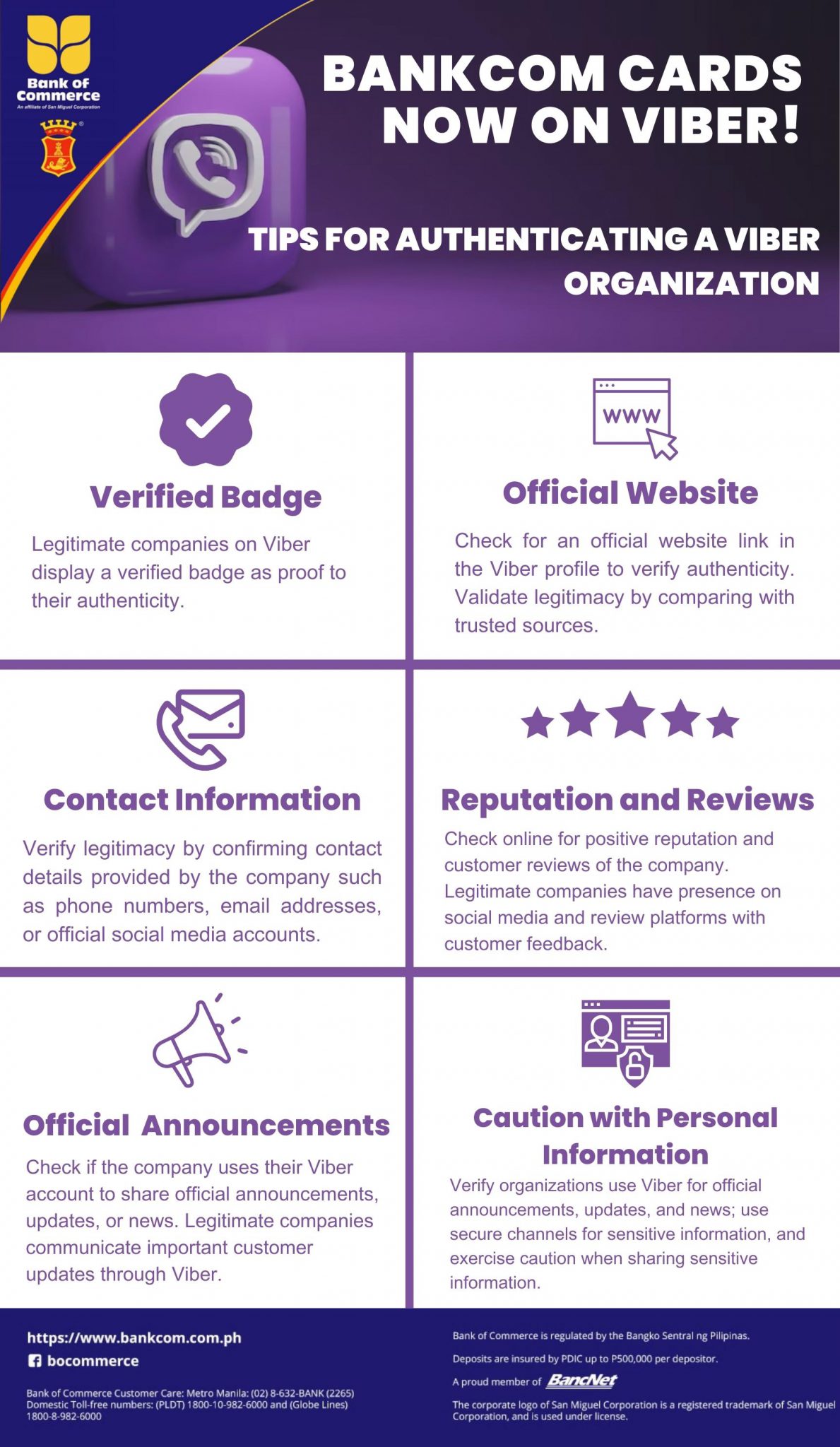 BankCom Cards Now on Viber! Tips for authenticating a Viber ...
