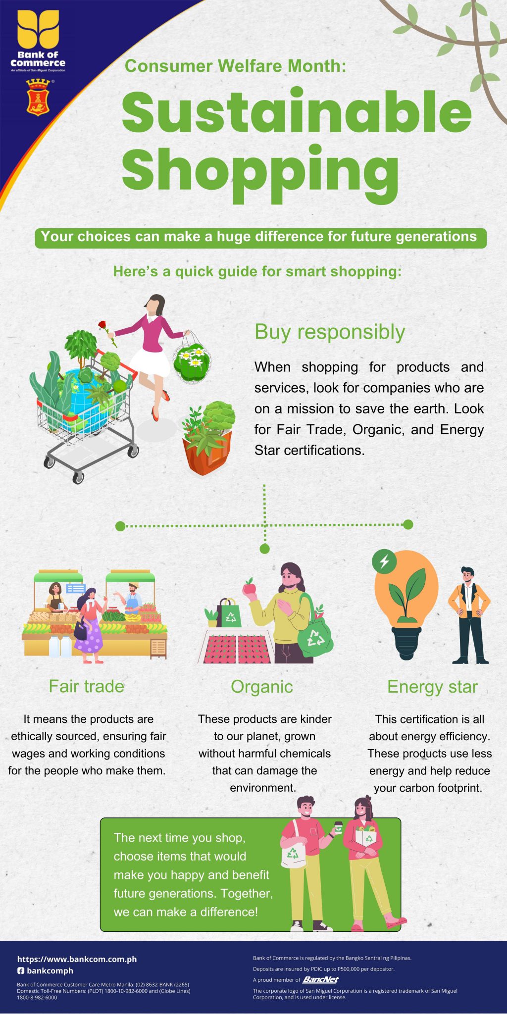 Consumer Welfare Month: Sustainable Shopping - Bank of Commerce