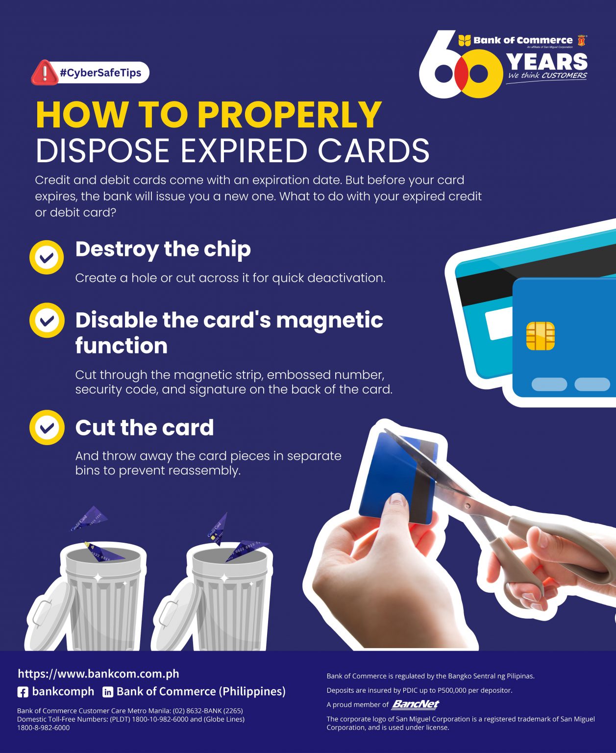 How to properly dispose expired cards - Bank of Commerce